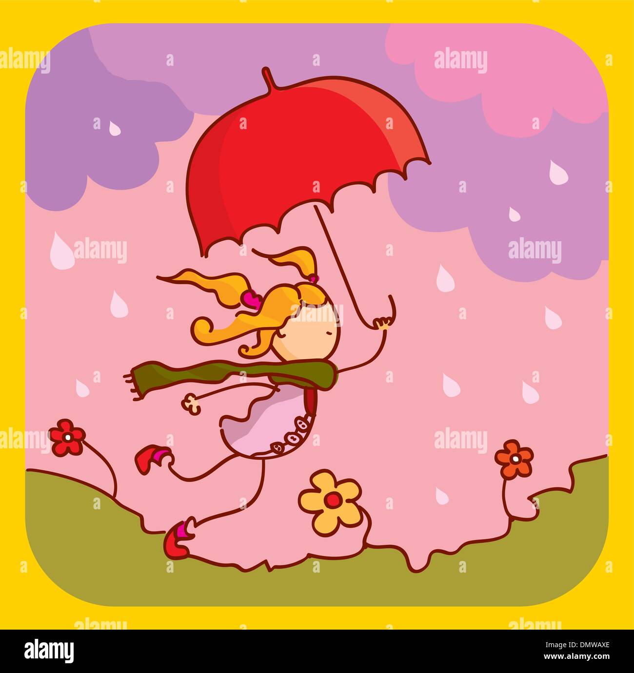 Spring weather drawing Stock Vector Images - Alamy