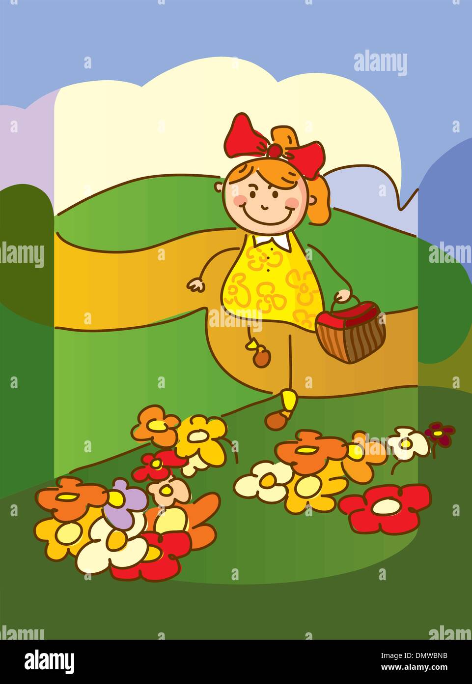 Pick your flowers Stock Vector Images - Alamy