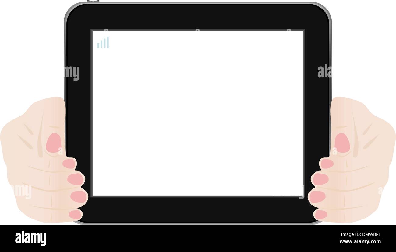 Cutout laptop computer screen screen Stock Vector Images - Alamy