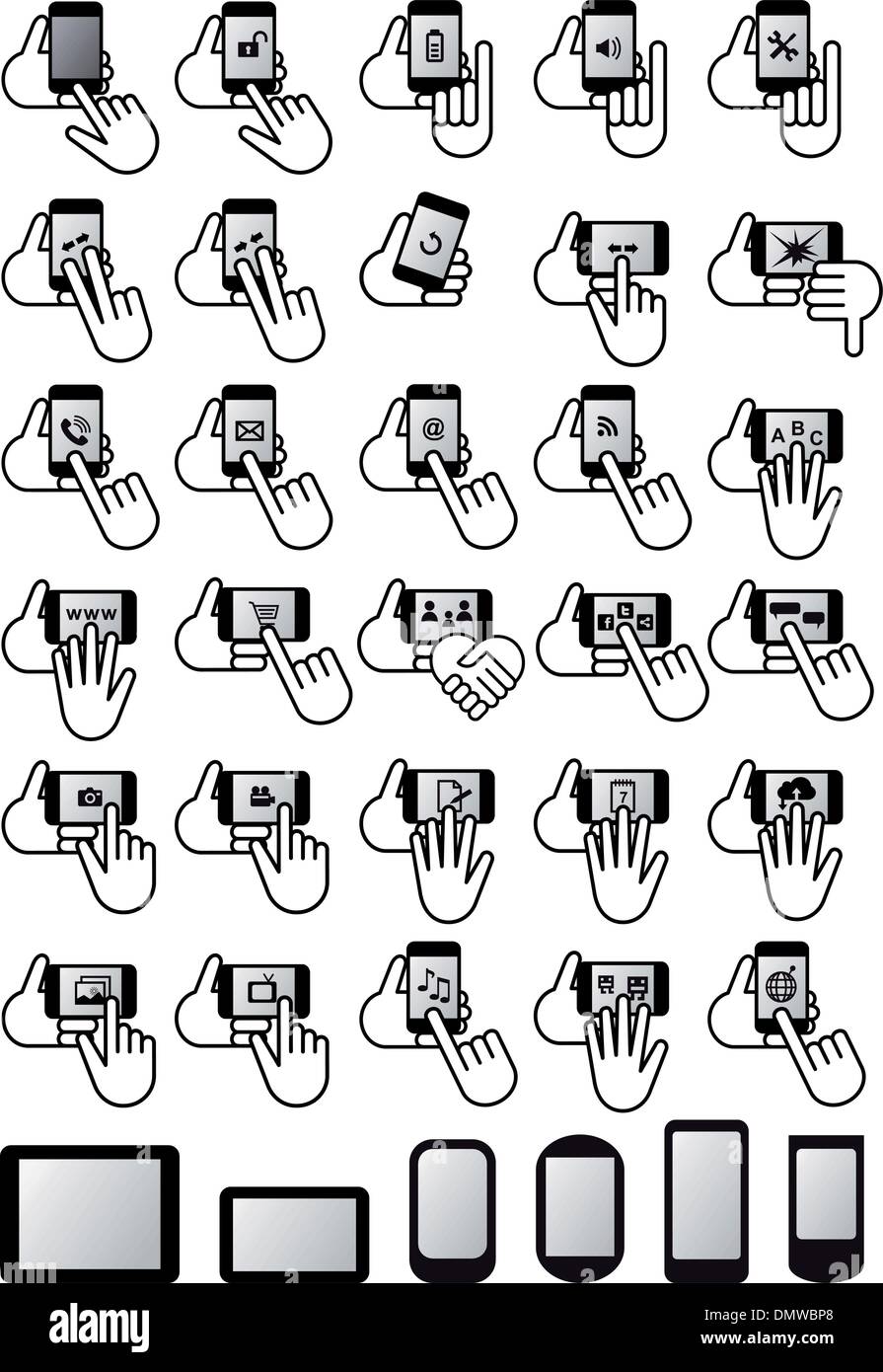 Make photo with hands Stock Vector Images - Alamy