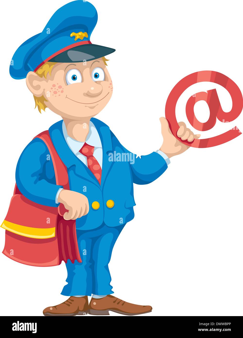 By email cartoon Stock Vector Images - Alamy