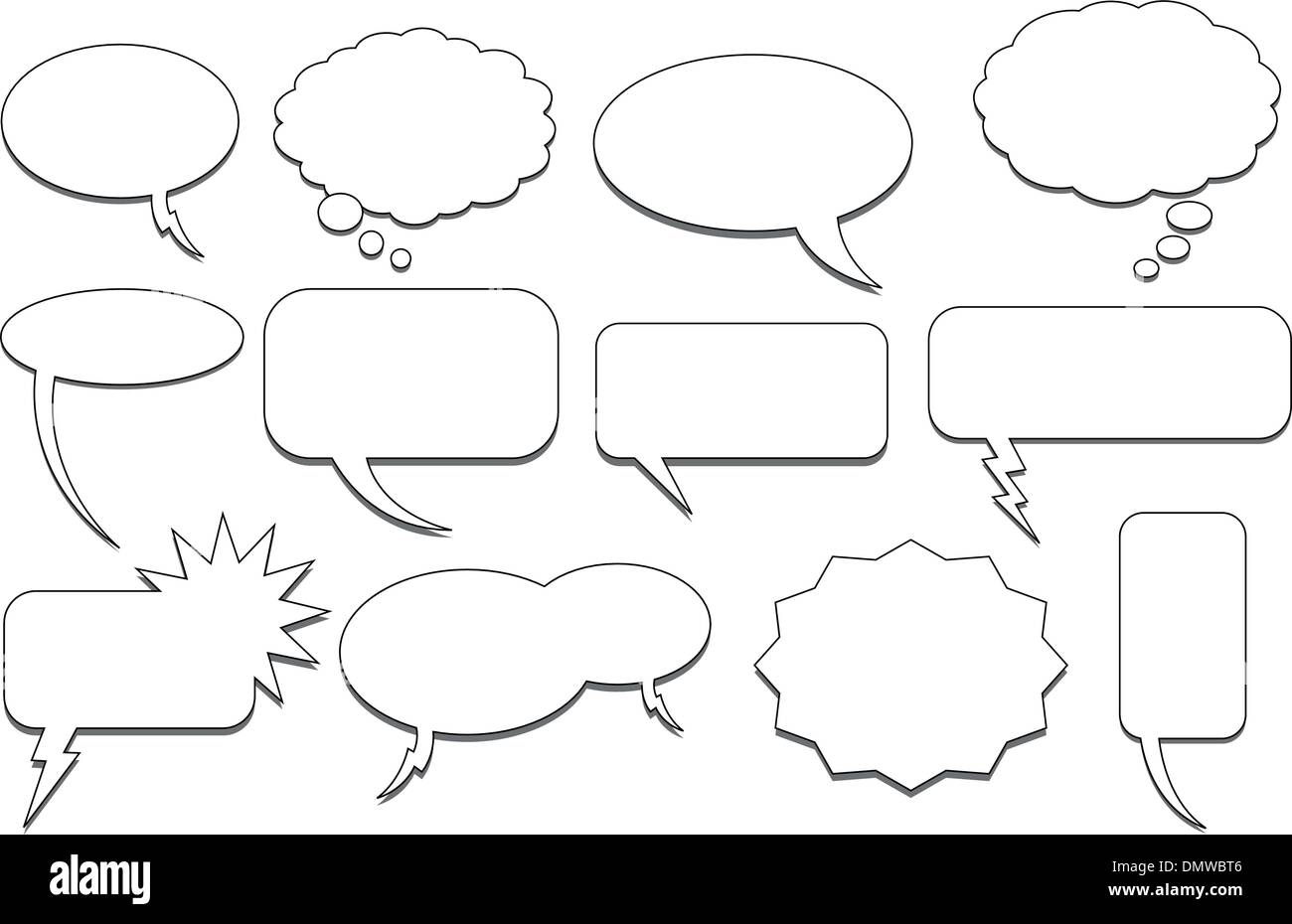 Speech bubble collection Stock Vector Image & Art - Alamy