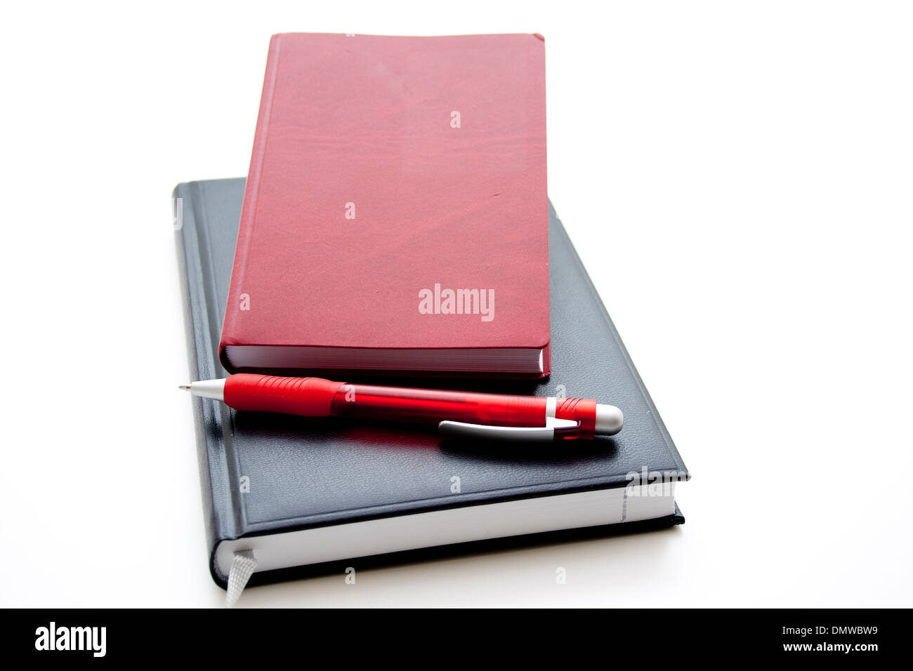 Black notebook red binding hi-res stock photography and images - Alamy