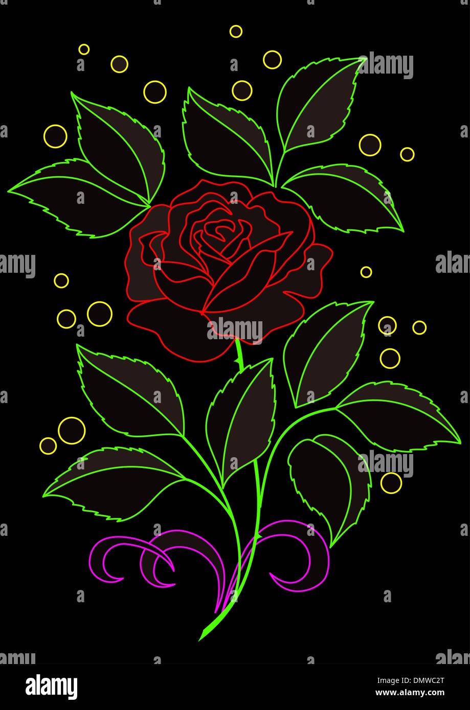 Rose petals on light Stock Vector Images - Alamy