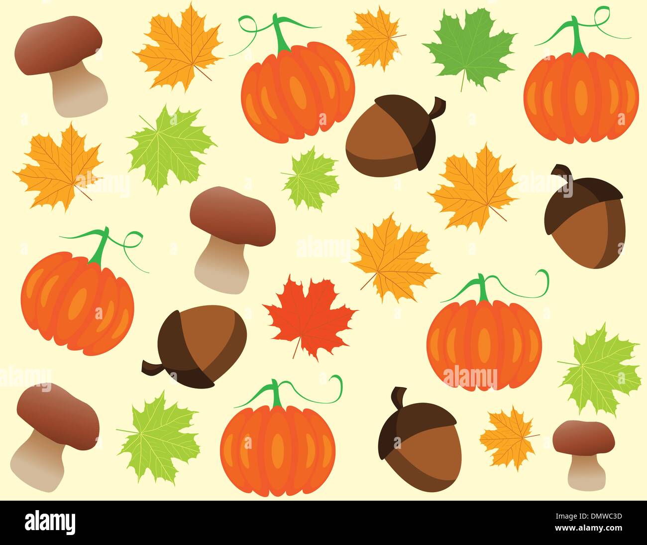 Fall seasonal food display Stock Vector Images - Alamy