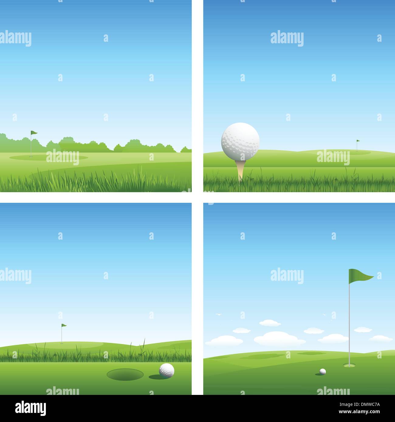 Golf banner Stock Vector Images - Alamy