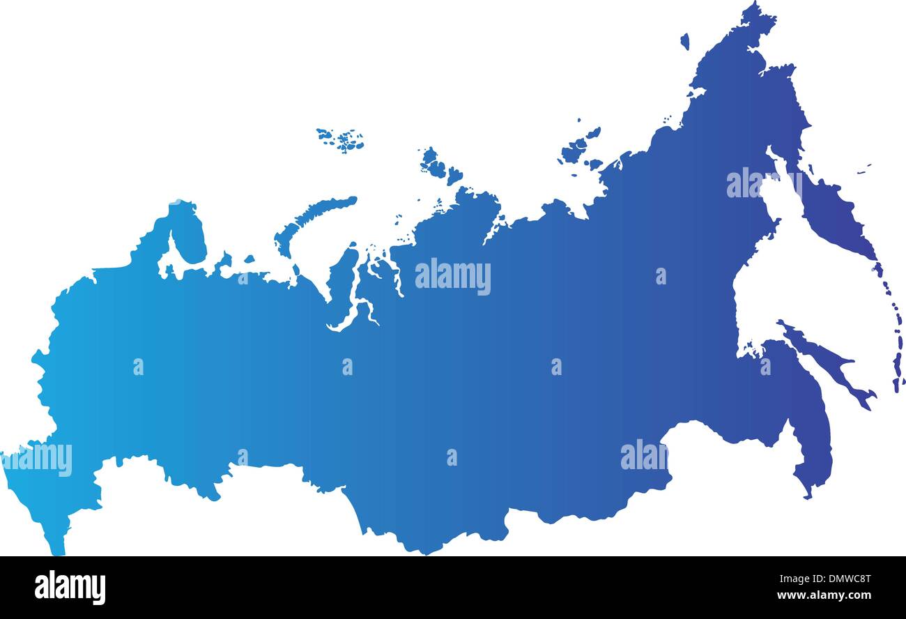 Vector map of Russia Stock Vector Image & Art - Alamy