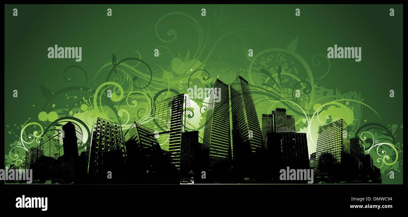 Green urban design Stock Vector Images - Alamy