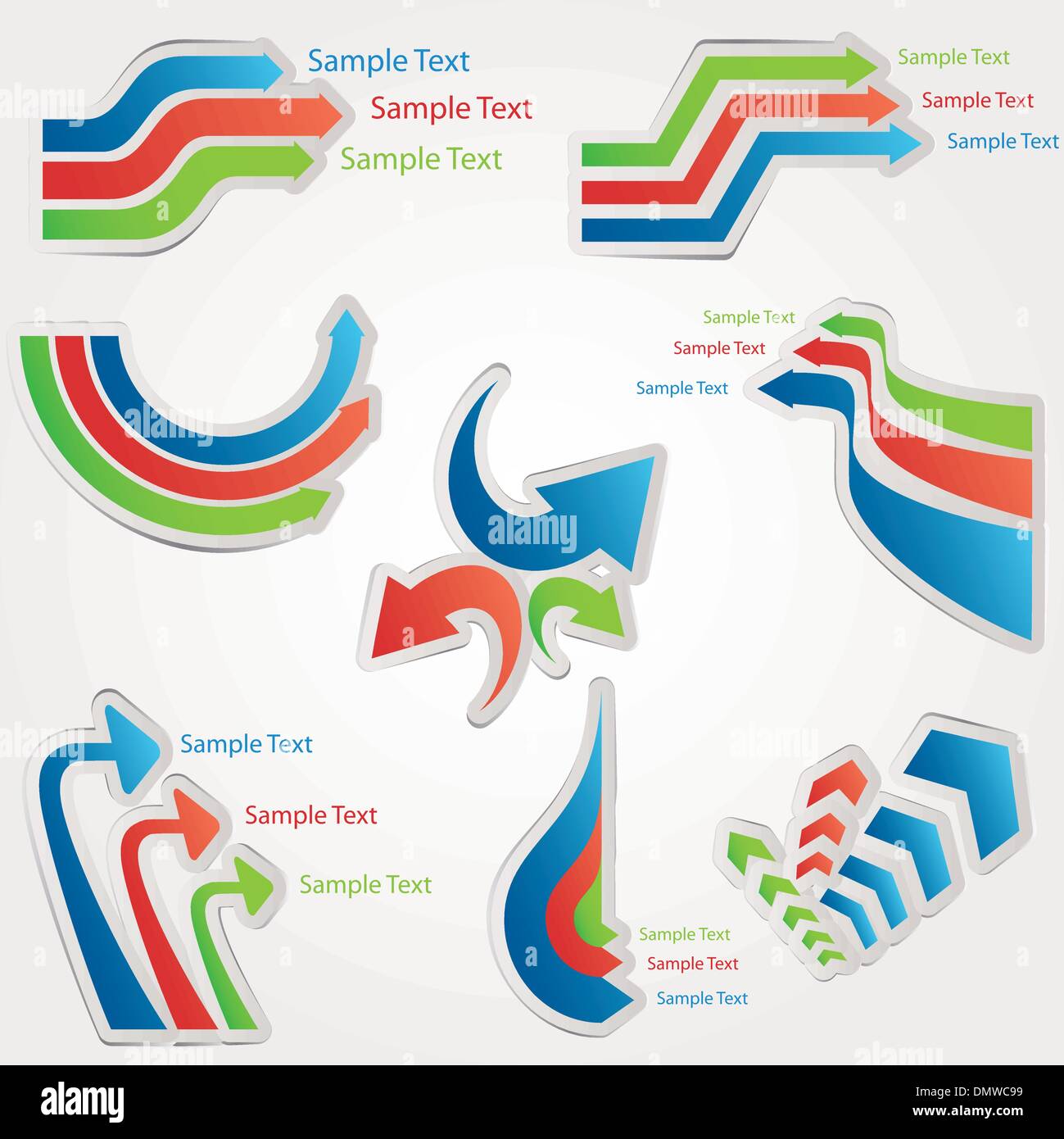 vector arrows set Stock Vector Image & Art - Alamy