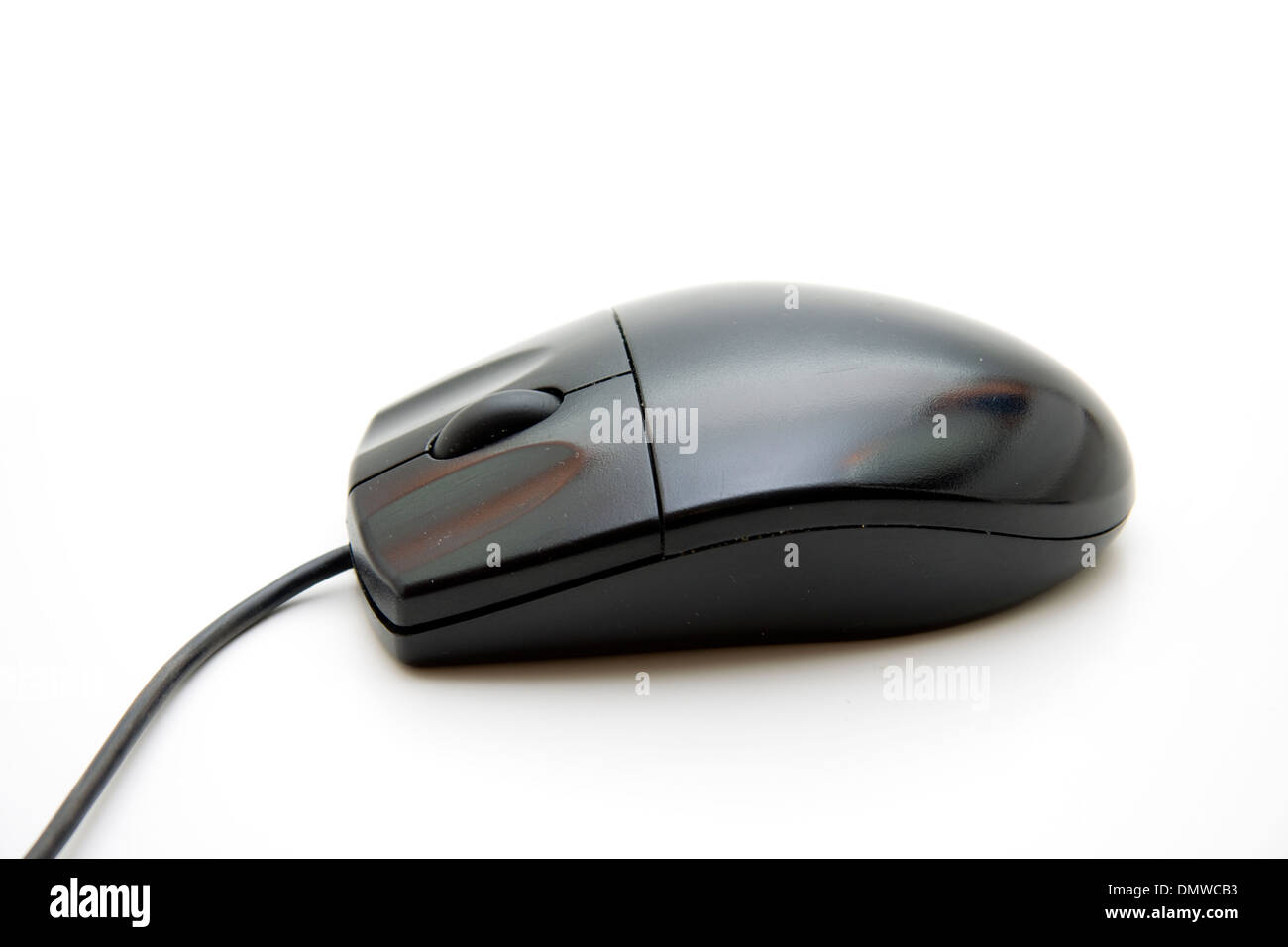 Black computer mouse Stock Photo - Alamy