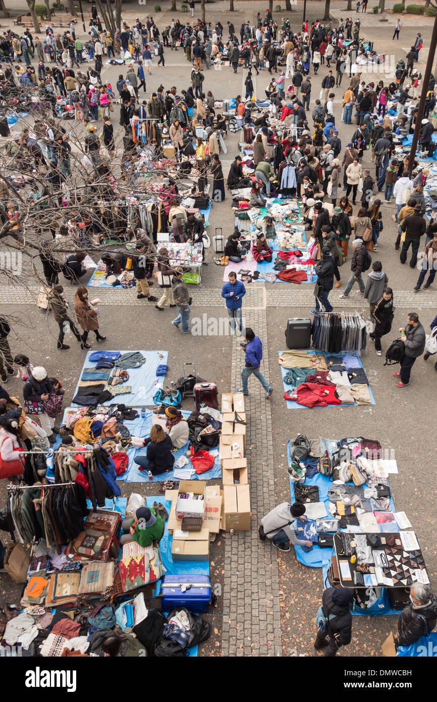 Flea Market at Yoyogi Park in Harajuku, Japan Stock Photo - Alamy