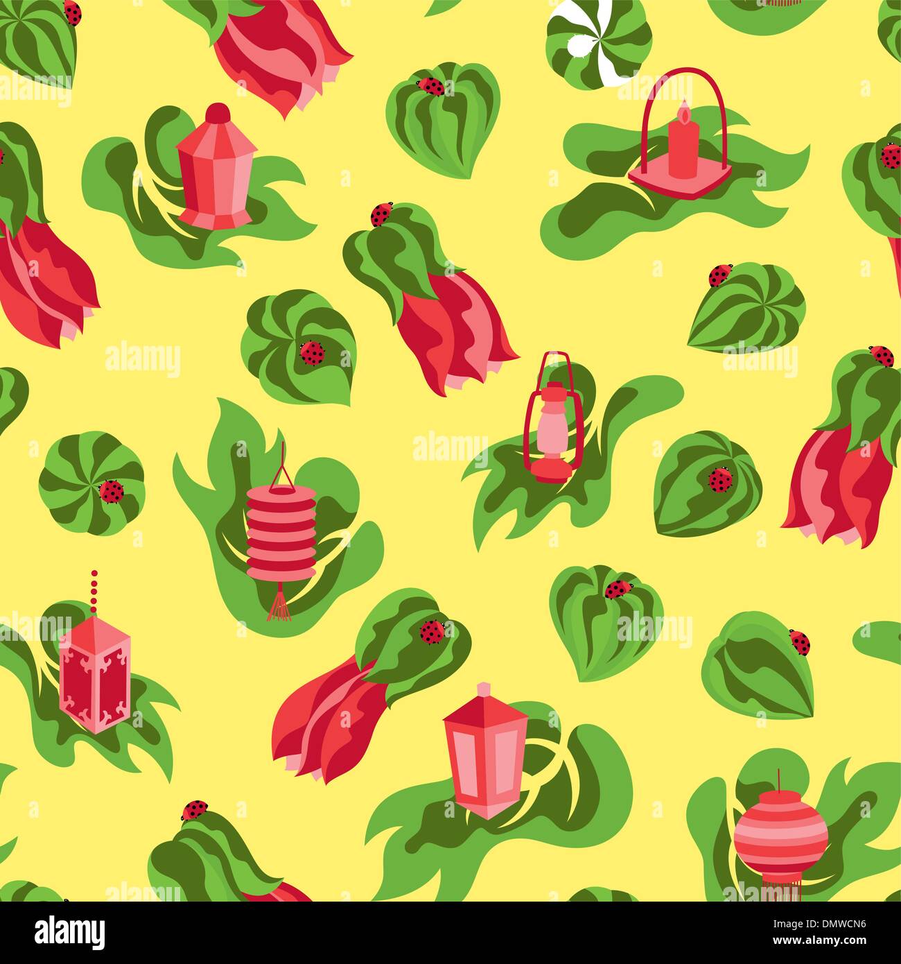 Lantern Festival Pattern Stock Vector Image & Art - Alamy