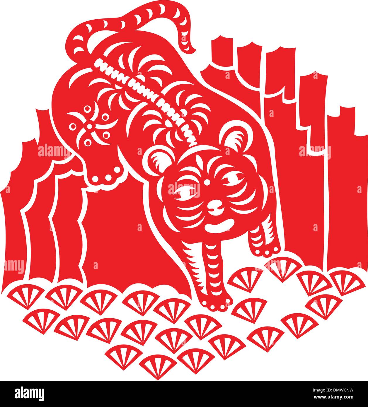 Tiger papercut hi-res stock photography and images - Alamy