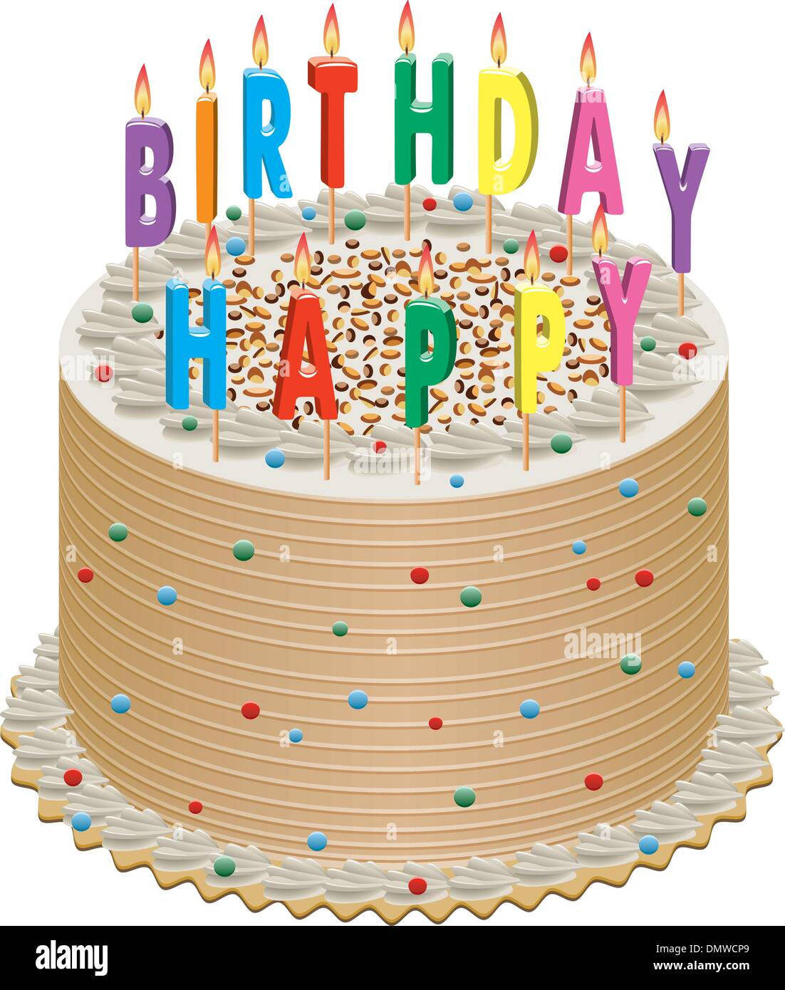 vector birthday cake Stock Vector Image & Art - Alamy