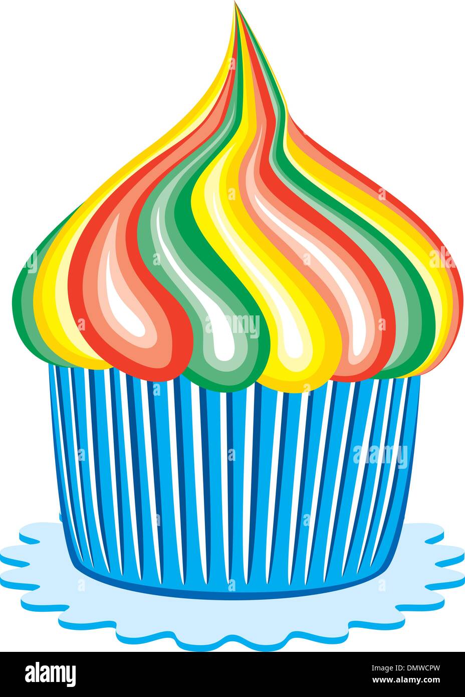 vector colorful cupcake Stock Vector Image & Art - Alamy