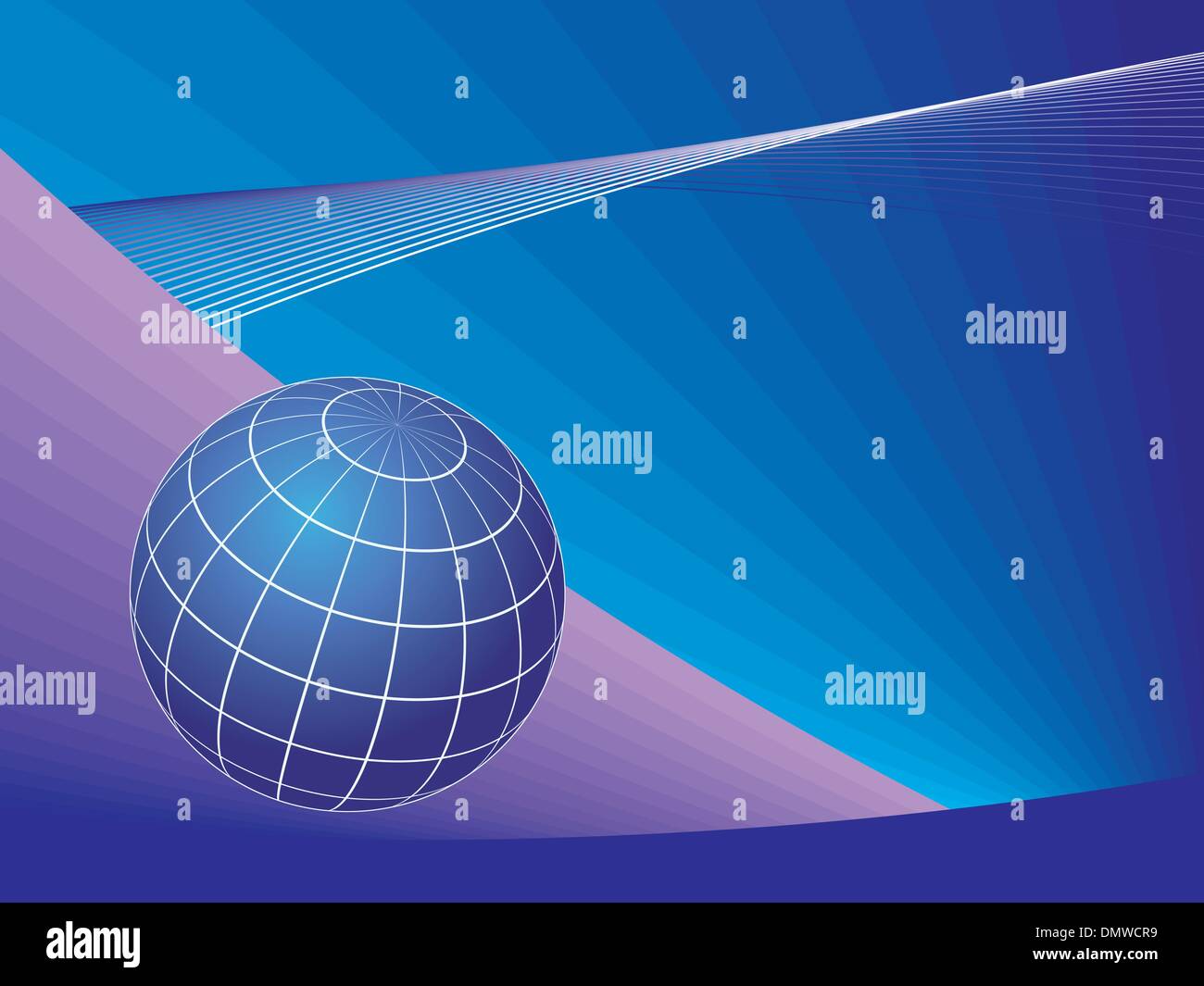 Planet globe over lines background Stock Vector Image & Art - Alamy