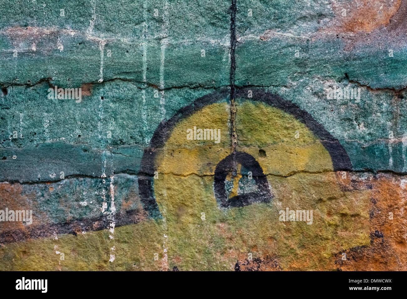 India, Rajasthan, Jaisalmer, painted stone wall Stock Photo - Alamy