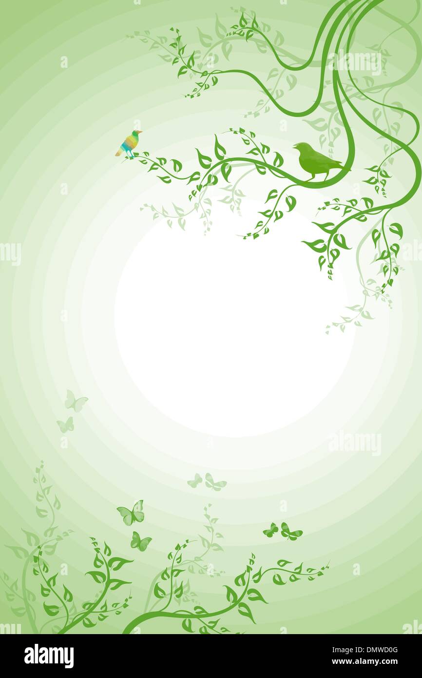 Spring floral backdrop Stock Vector Images - Alamy