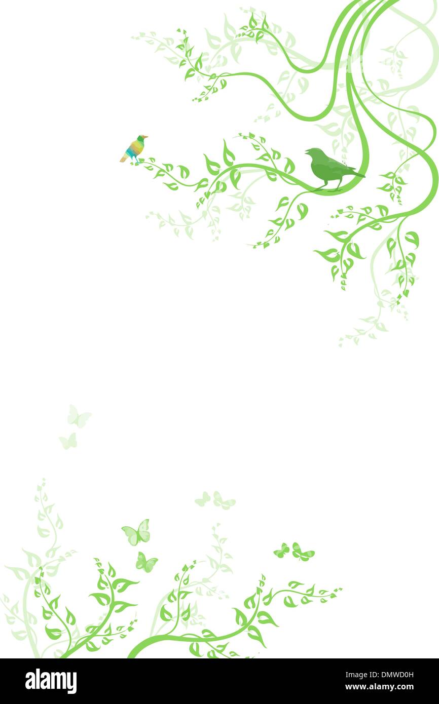 Spring floral backdrop Stock Vector Images - Alamy