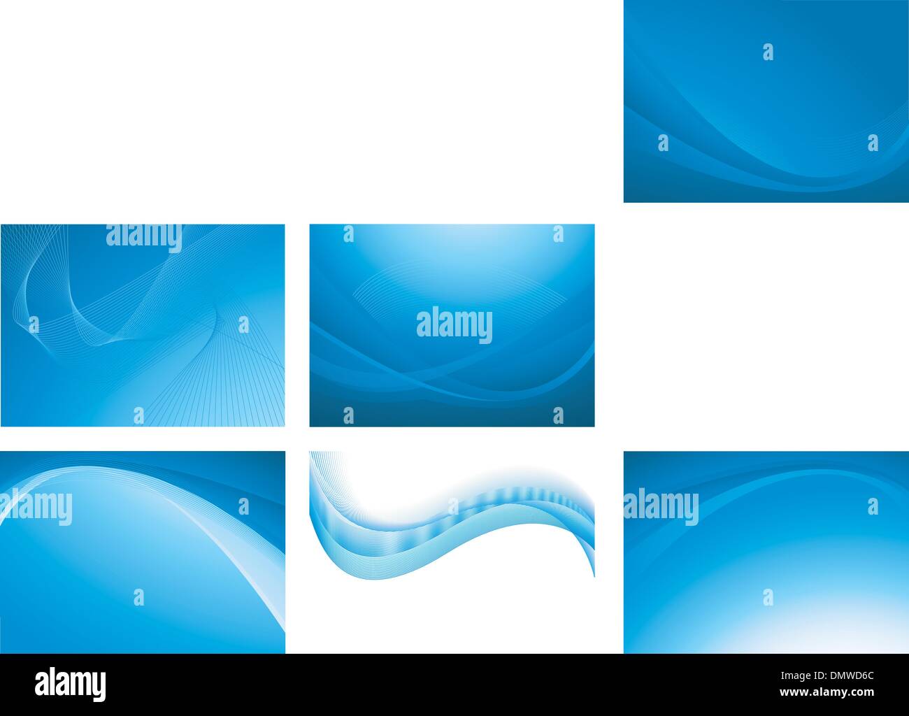 Blue abstract waving background Stock Vector Image & Art - Alamy