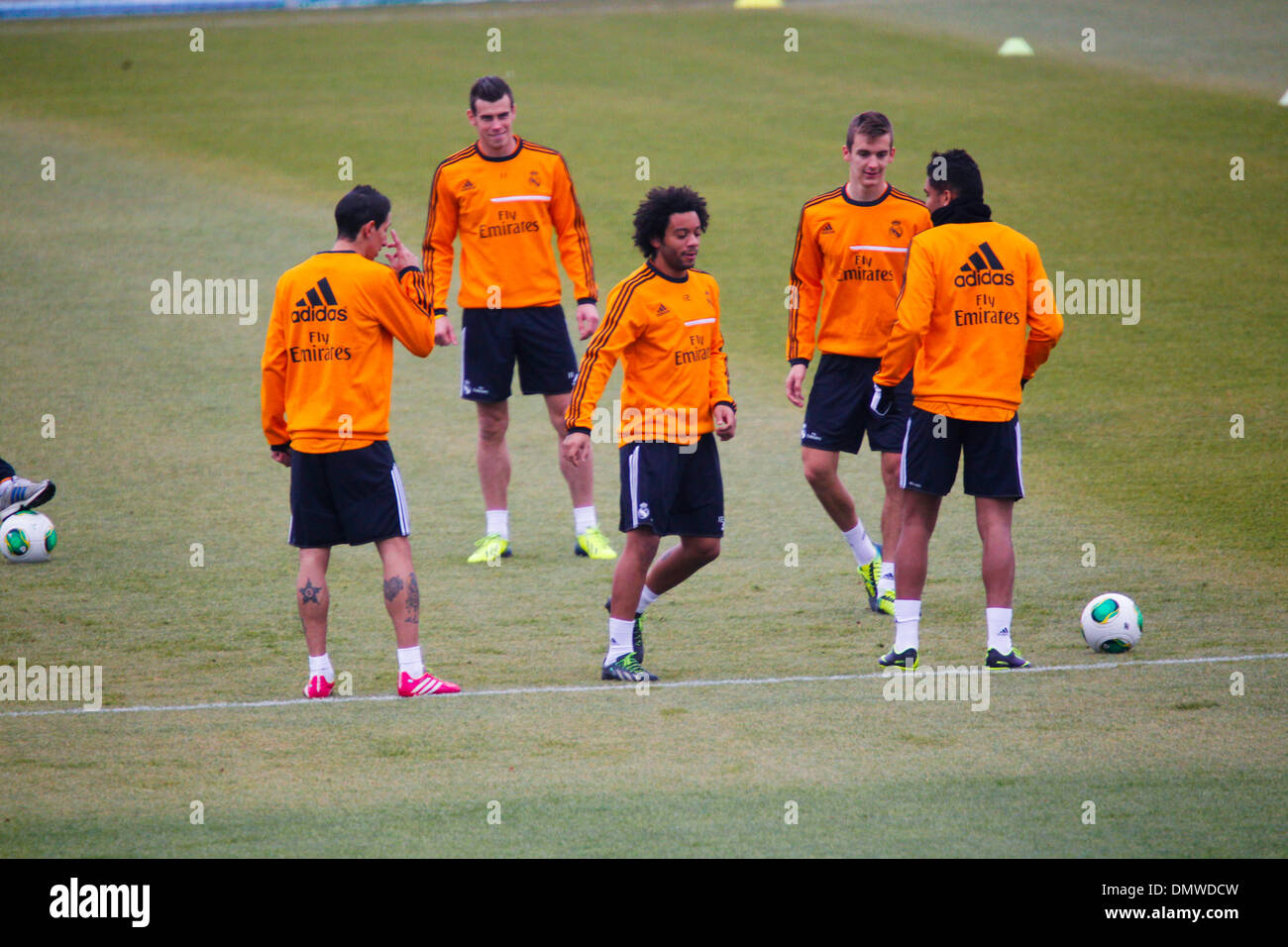 Madrid, Madrid, Spain. 17th Dec, 2013. (From left to right) Di Maria ...