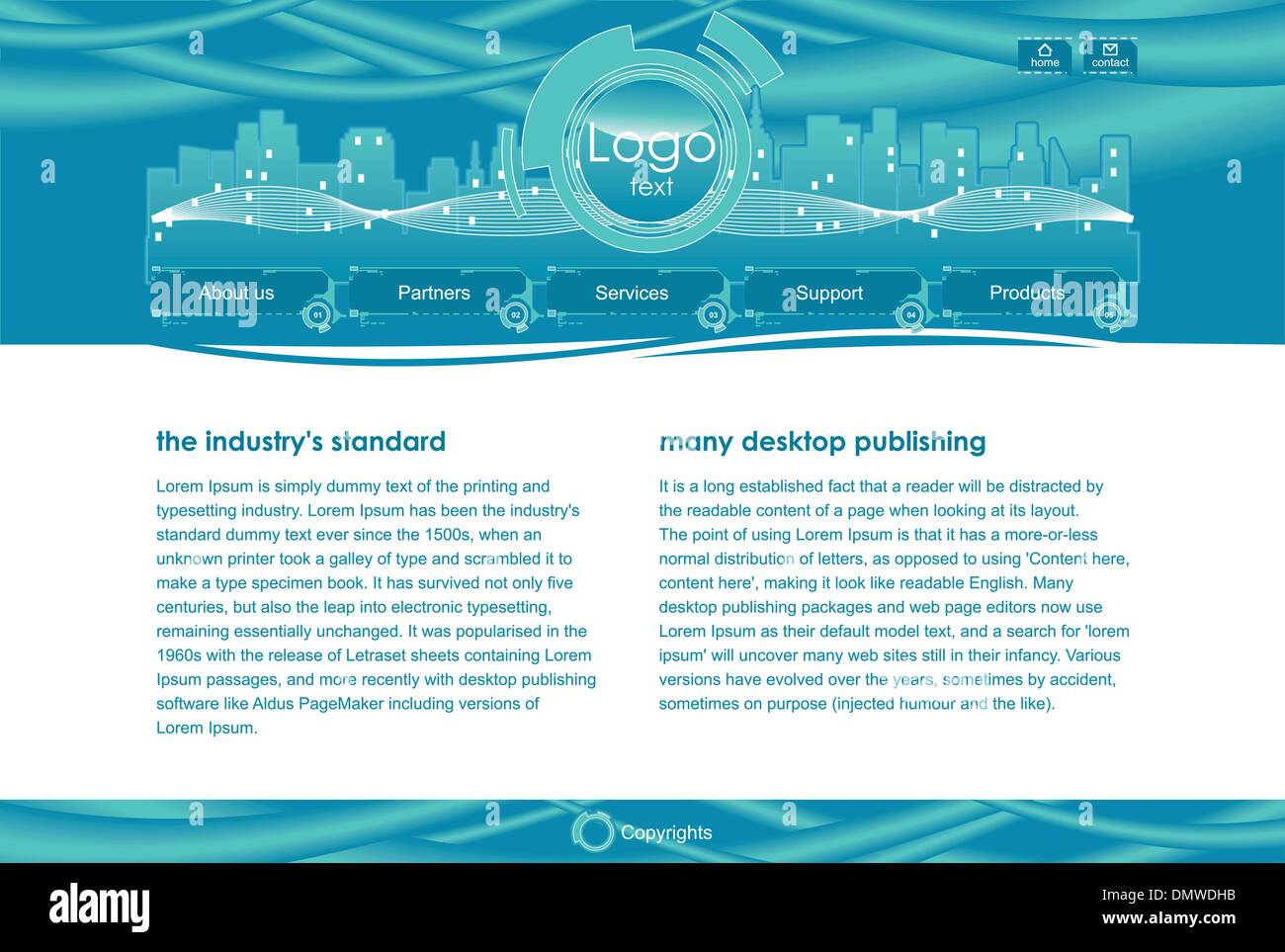 Webpage template technology Stock Vector Images - Alamy