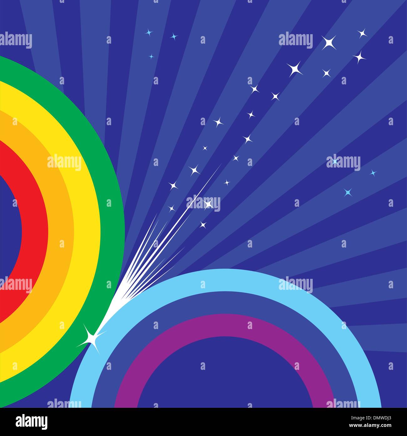 Rainbow beam of light Stock Vector Images - Alamy