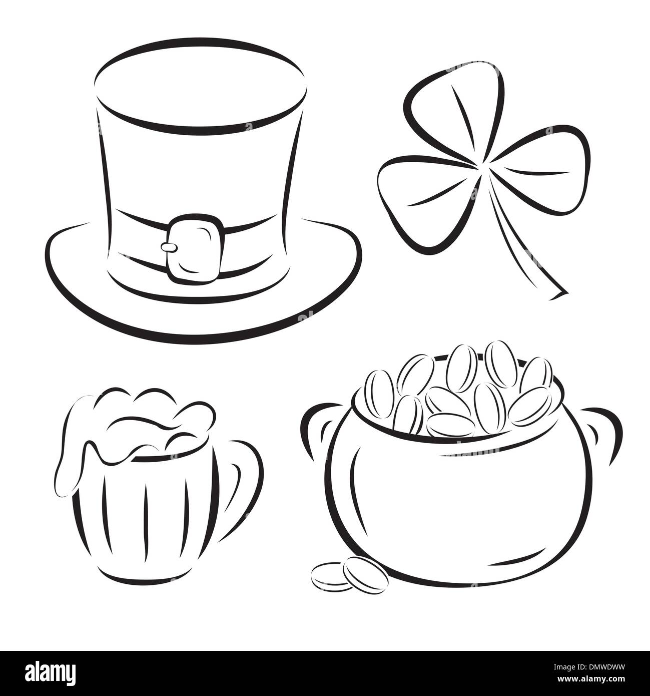 Irish symbols Stock Vector Images - Alamy