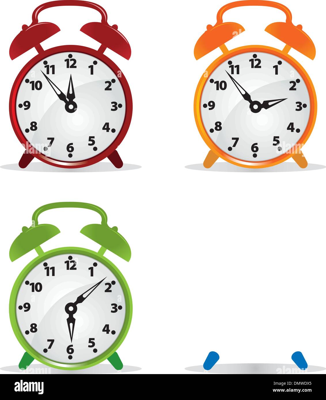 Alarm clock time wakeup Stock Vector Images - Alamy