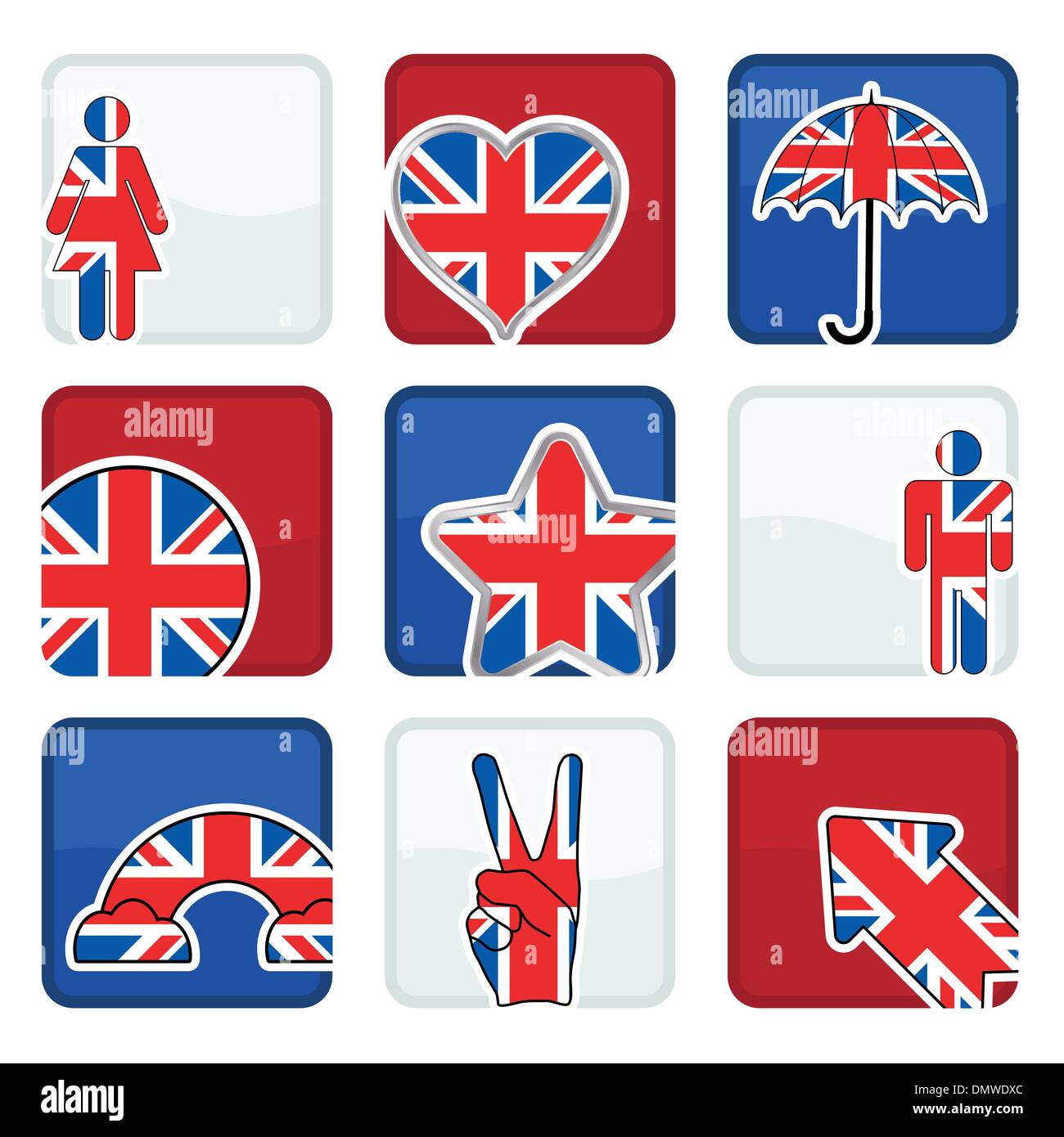 British art icons Cut Out Stock Images & Pictures - Alamy