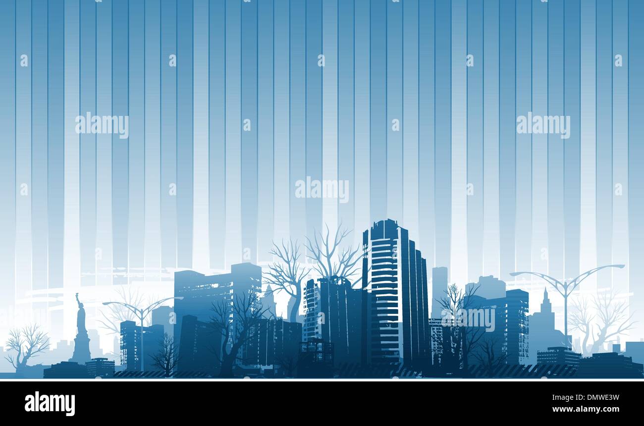 Abstract city design at morning Stock Vector Image & Art - Alamy