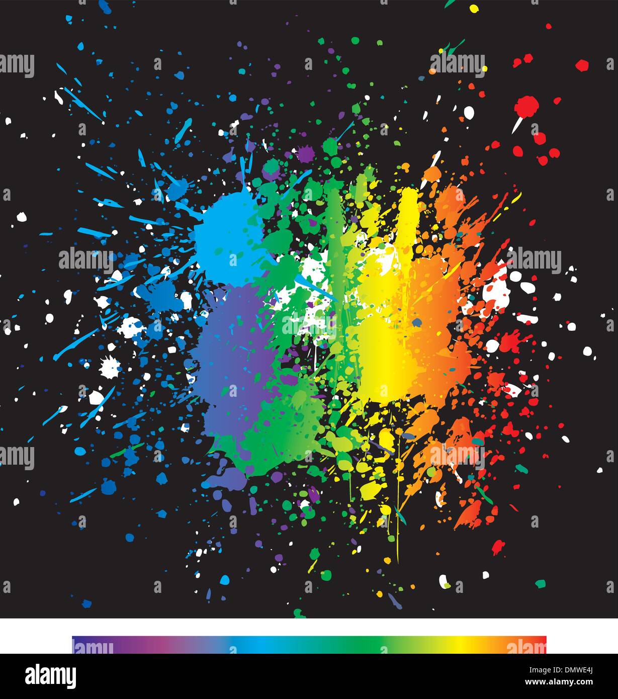 Color paint splashes. Gradient vector background Stock Vector Image ...