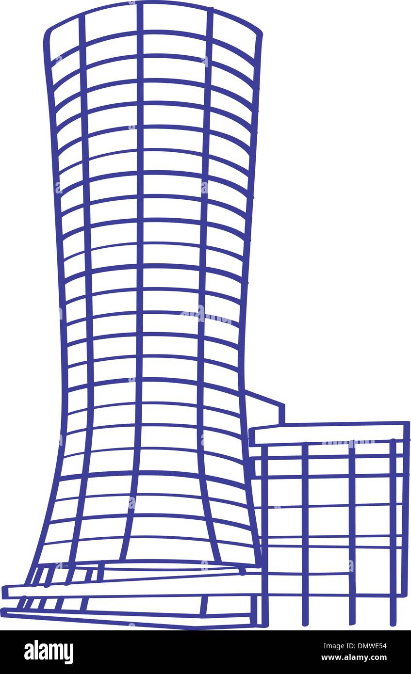 Tall buildings vector vectors hi-res stock photography and images - Alamy
