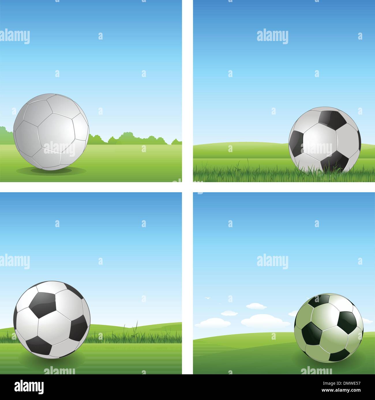 soccer background with soccer ball Stock Vector Image & Art - Alamy