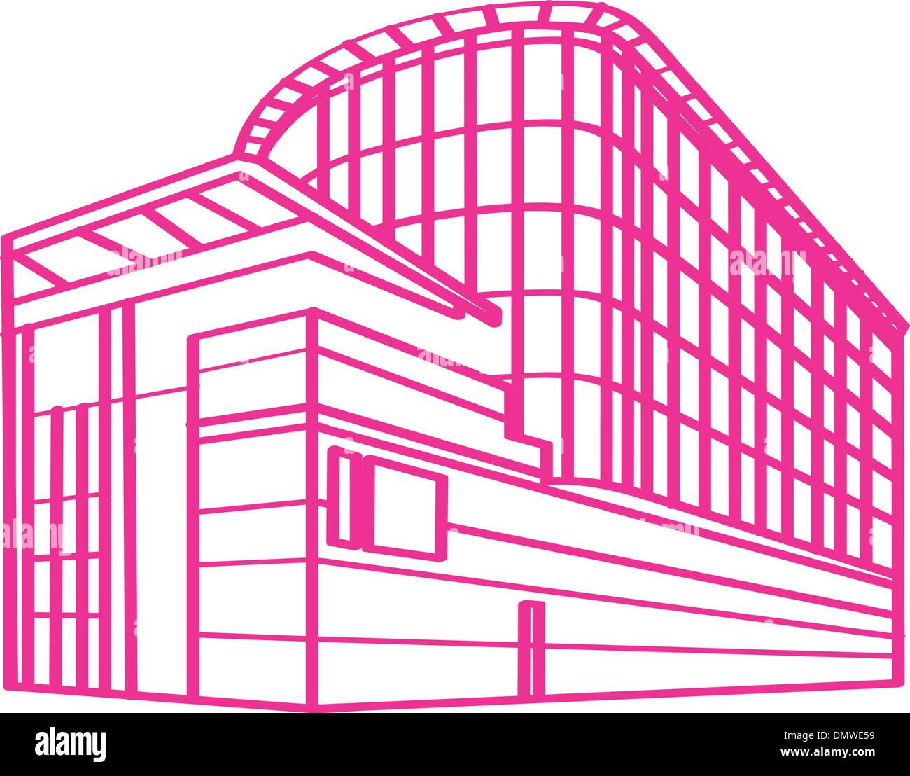Office buildings drawing Stock Vector Images - Alamy