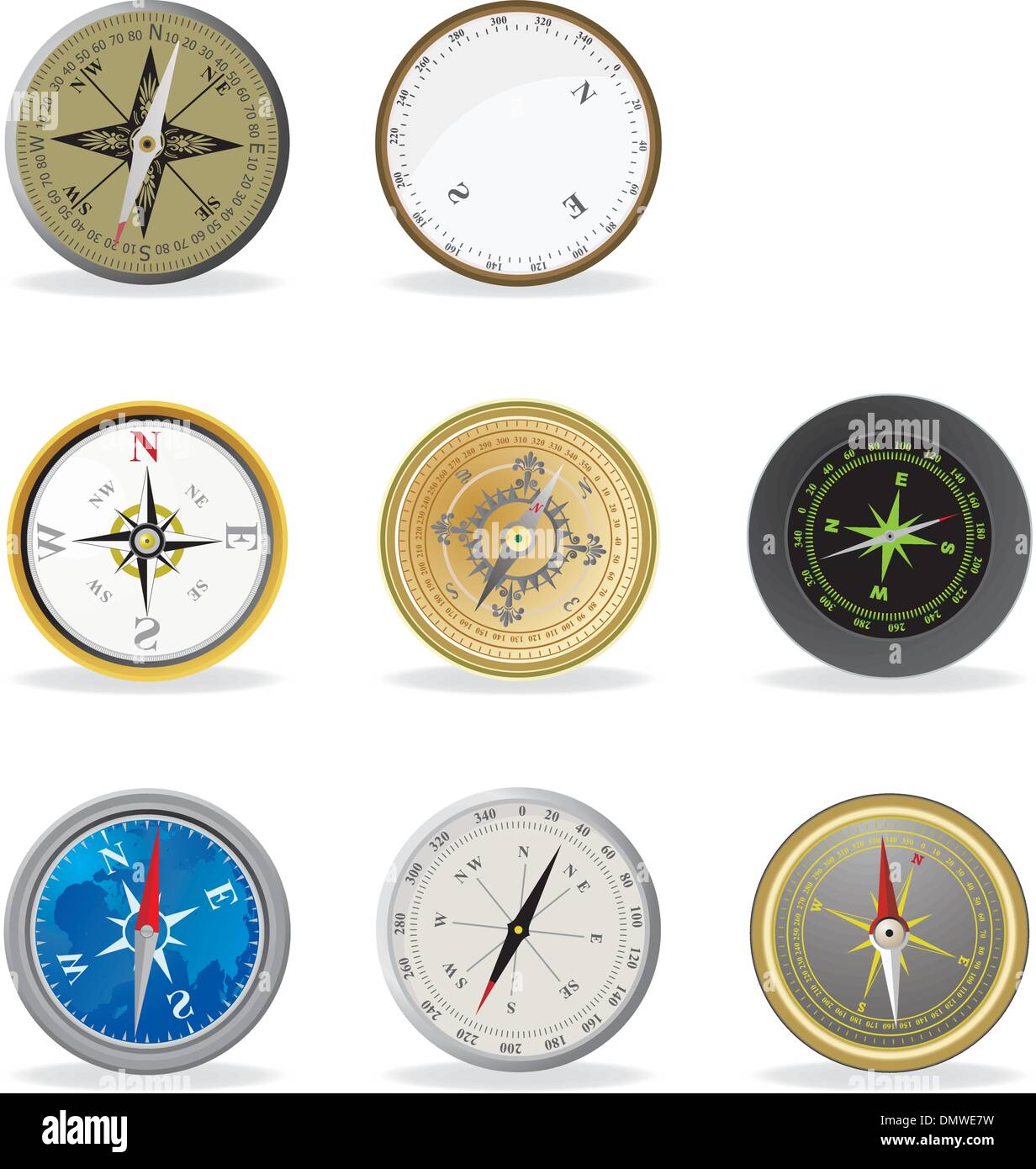 Compass rose hi-res stock photography and images - Alamy