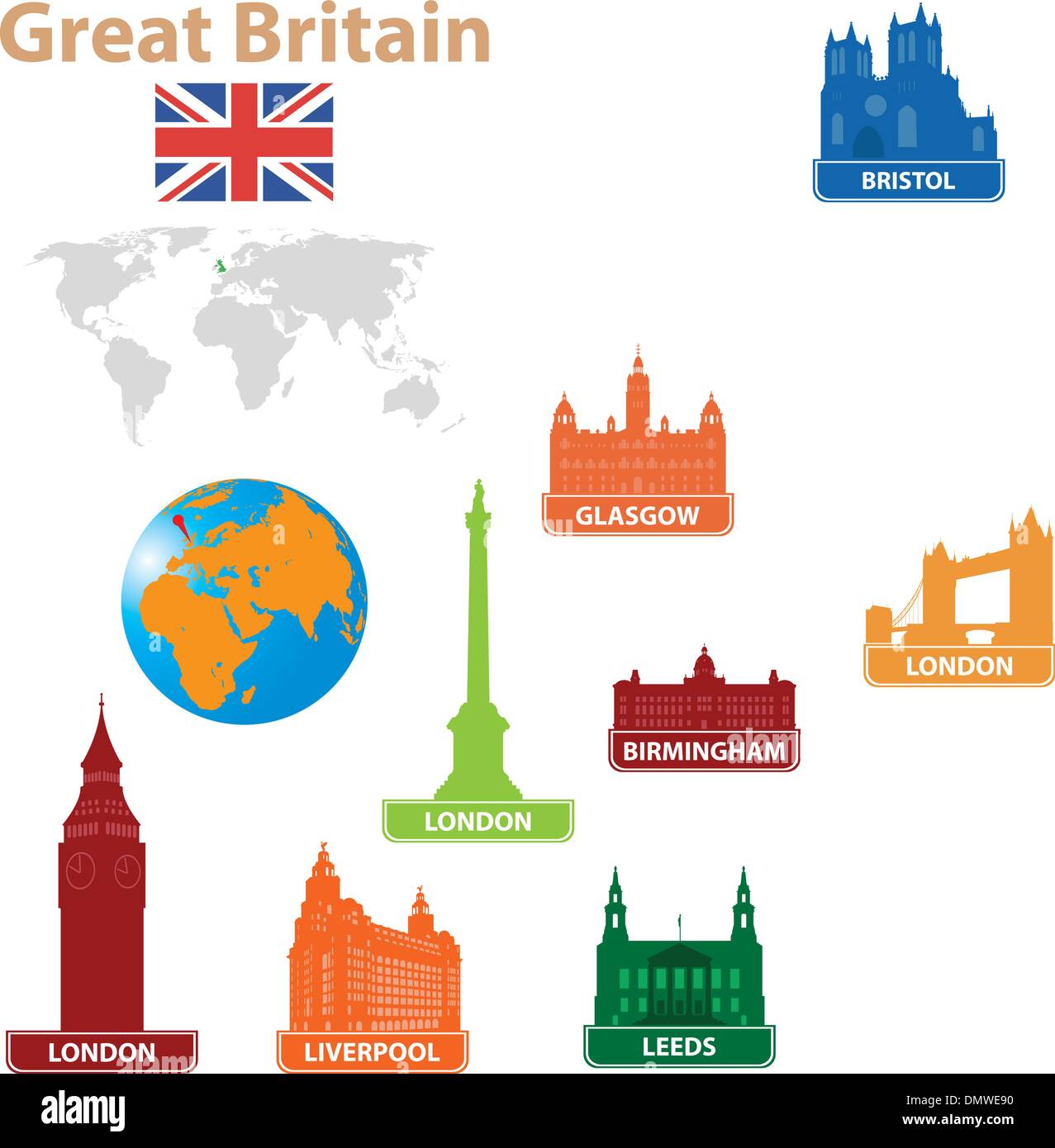 Back to back houses birmingham Stock Vector Images - Alamy