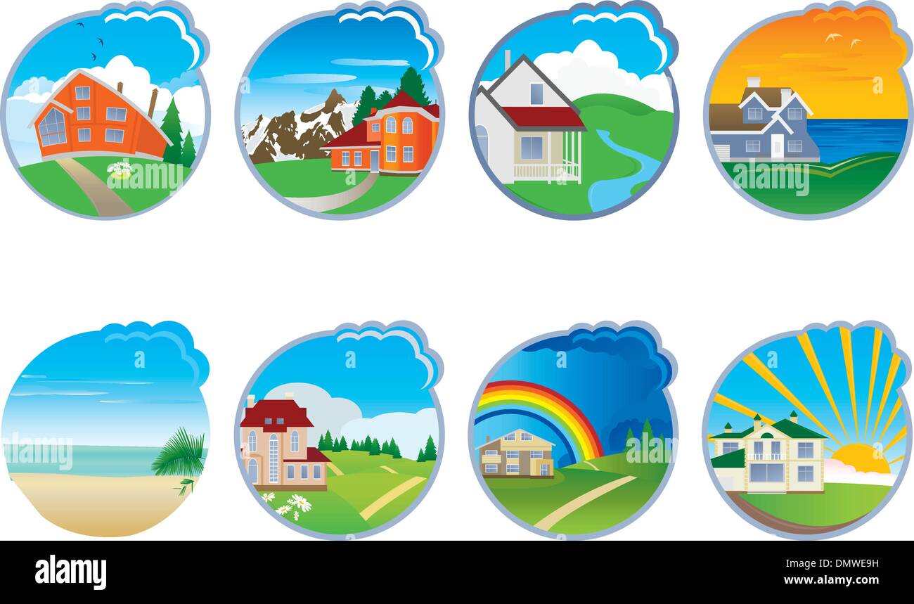 Front buildings Stock Vector Images - Alamy