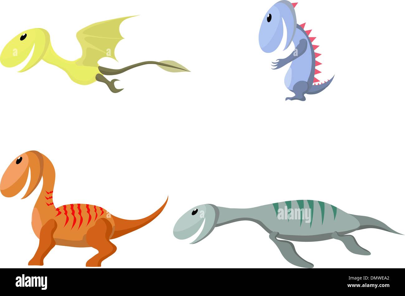 Collection four isolated vector Stock Vector Images - Alamy