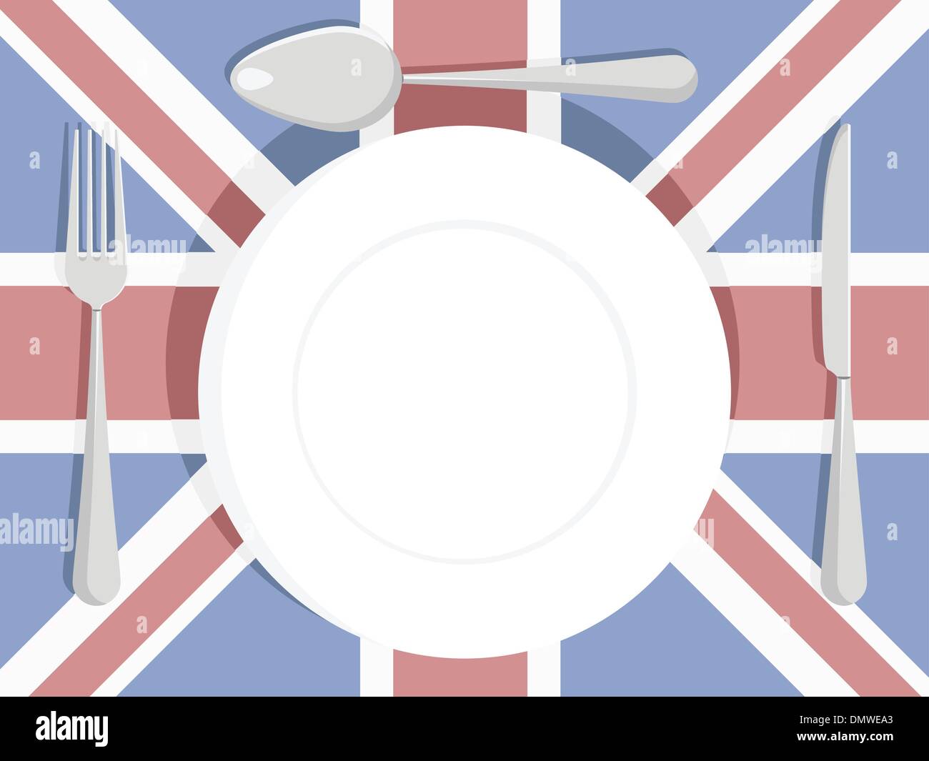 Dinner table white cloth Stock Vector Images - Alamy