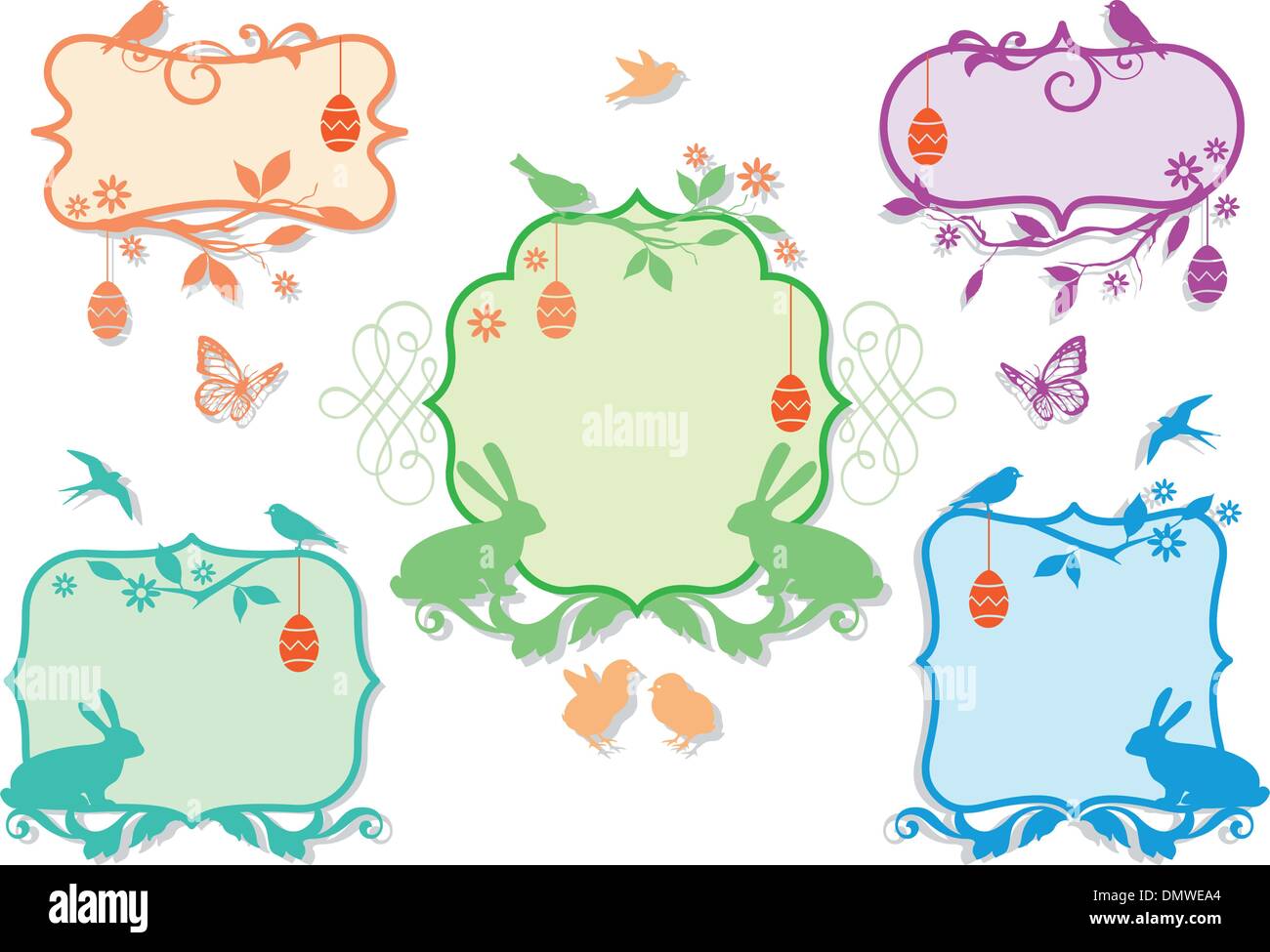 Set orange tree vector Stock Vector Images - Alamy