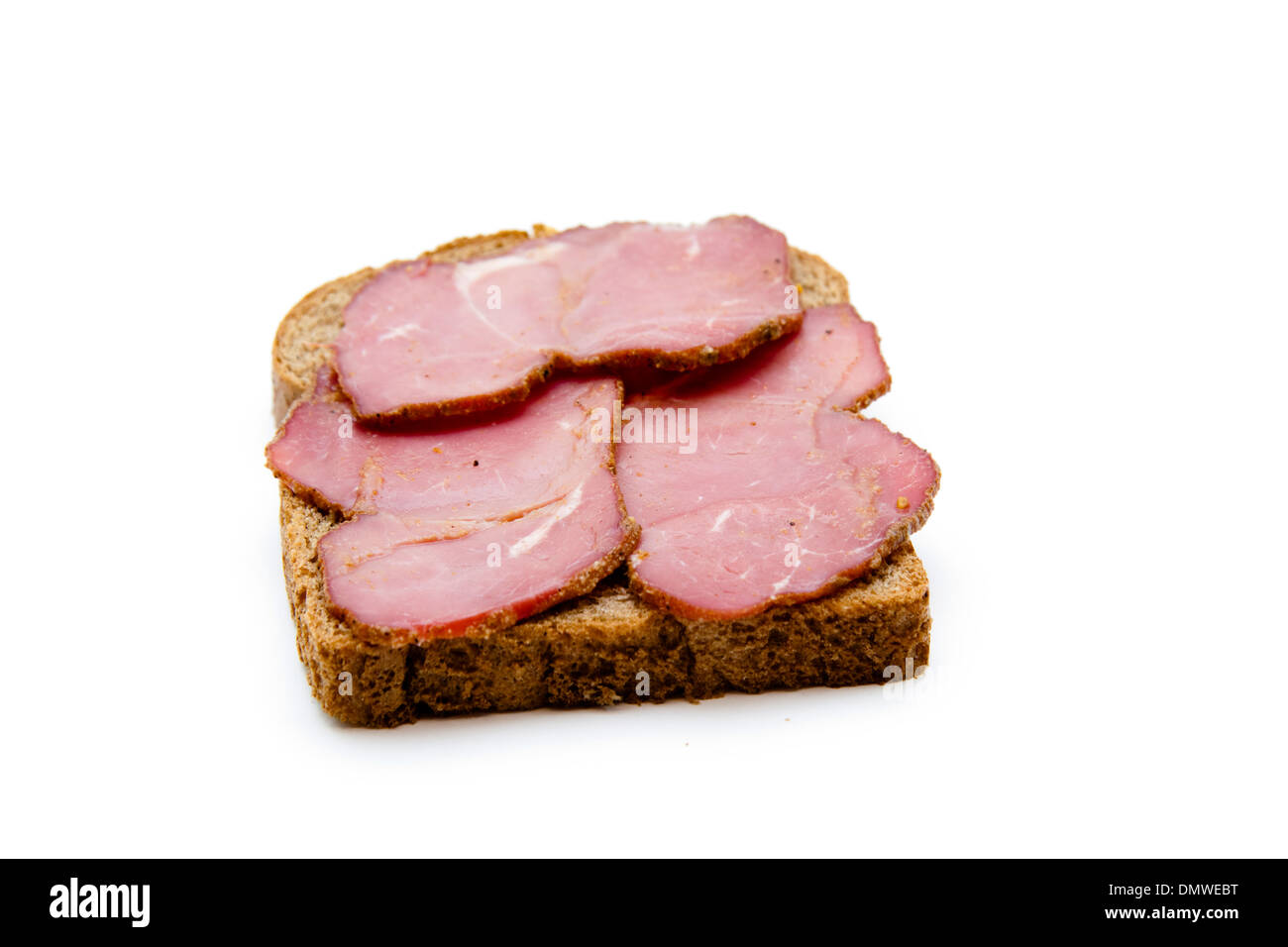 Cattle ham with toast bread Stock Photo - Alamy