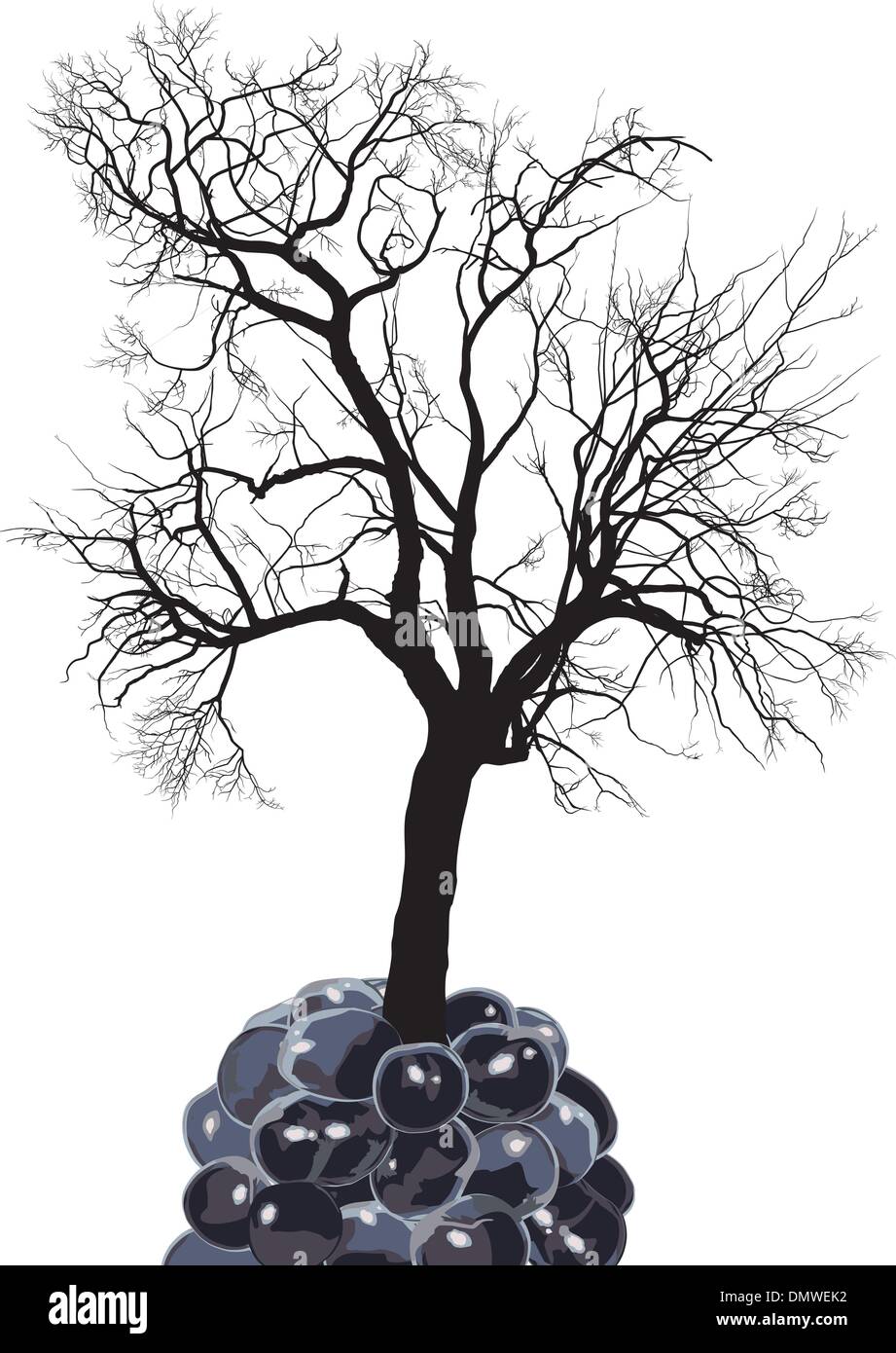 Fruit tree garden autumn Stock Vector Images - Alamy