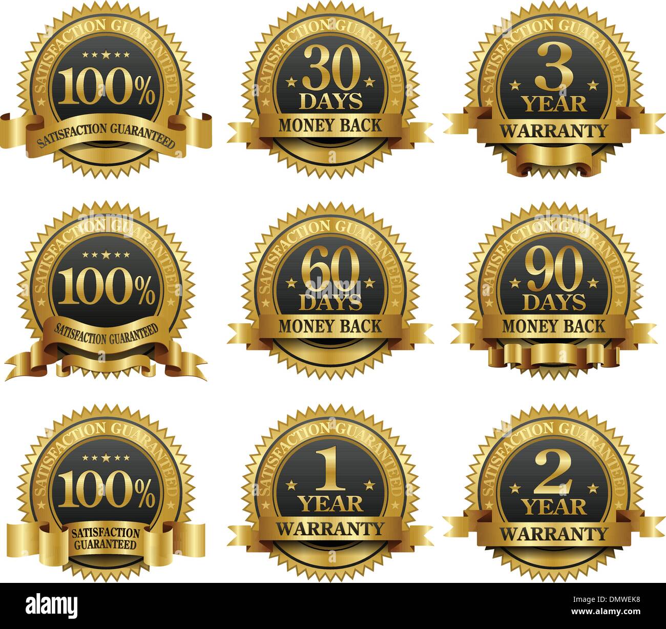 Guarantee vector vectors hi-res stock photography and images - Alamy