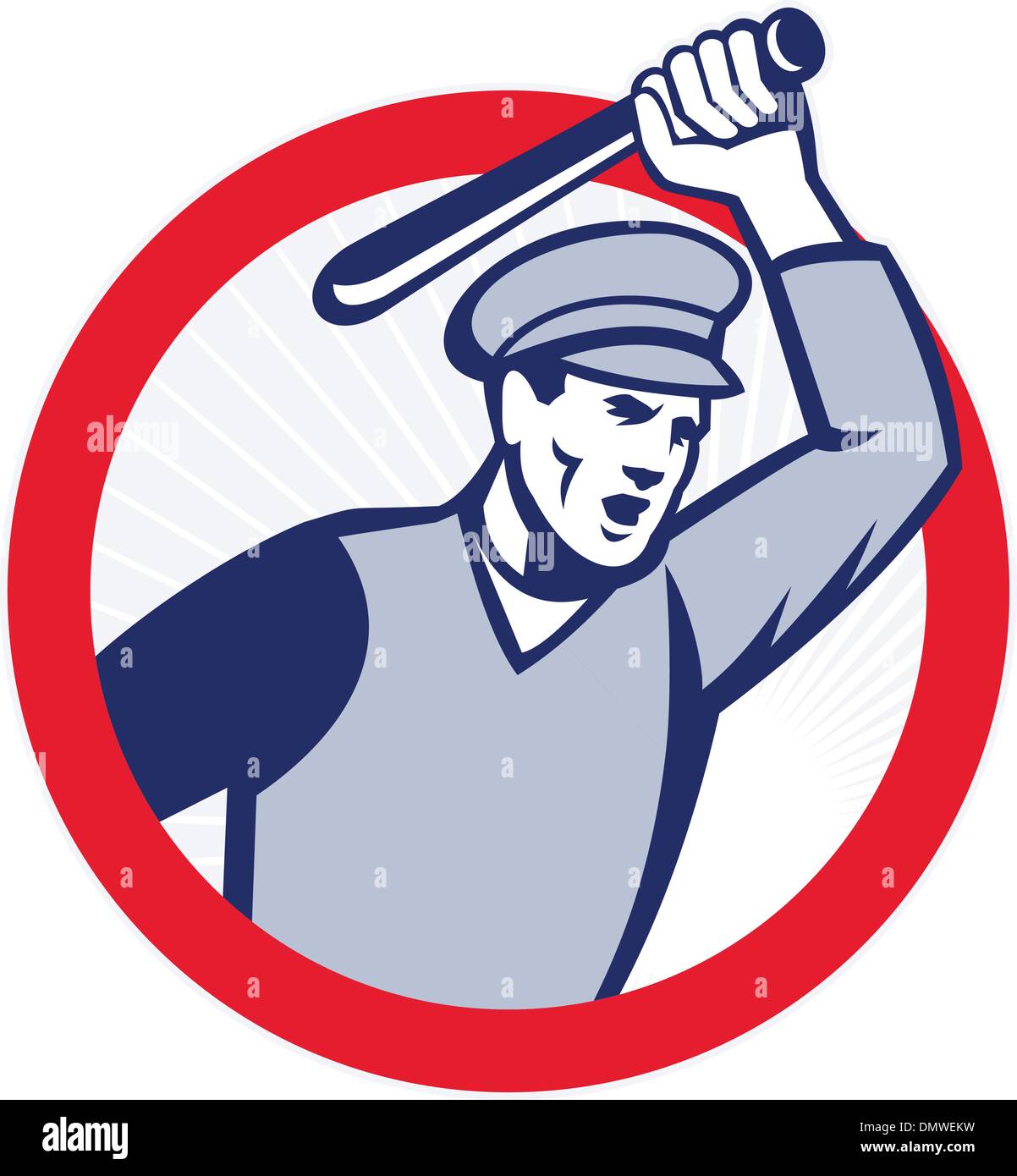 Brutal police Stock Vector Images - Alamy