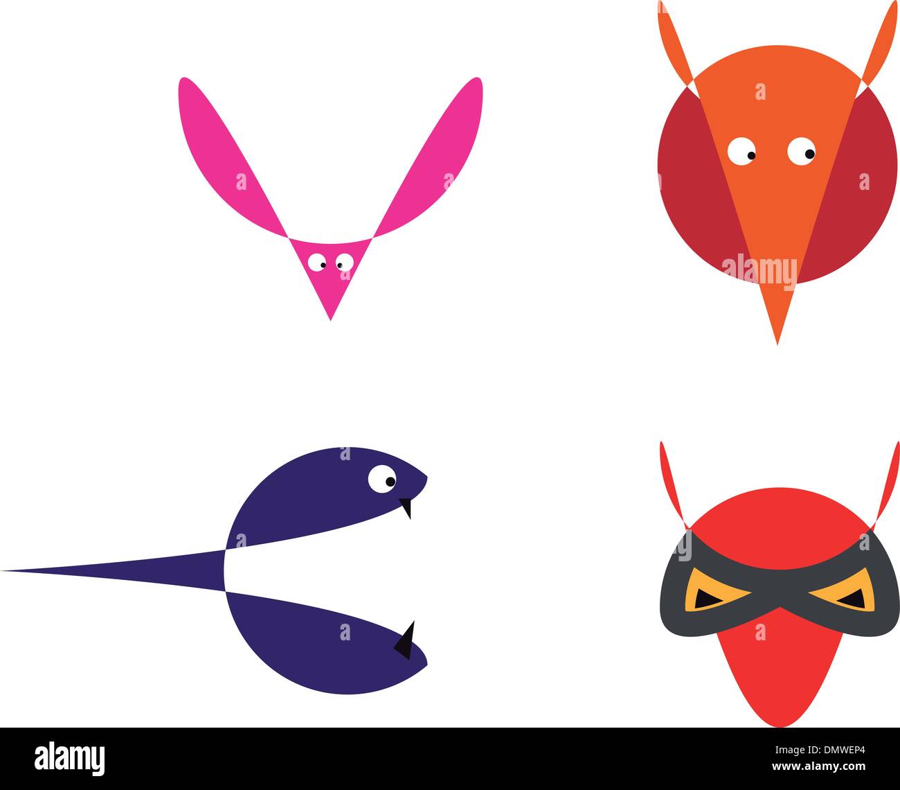 Vector Fantastic Animals Stock Vector Image & Art - Alamy