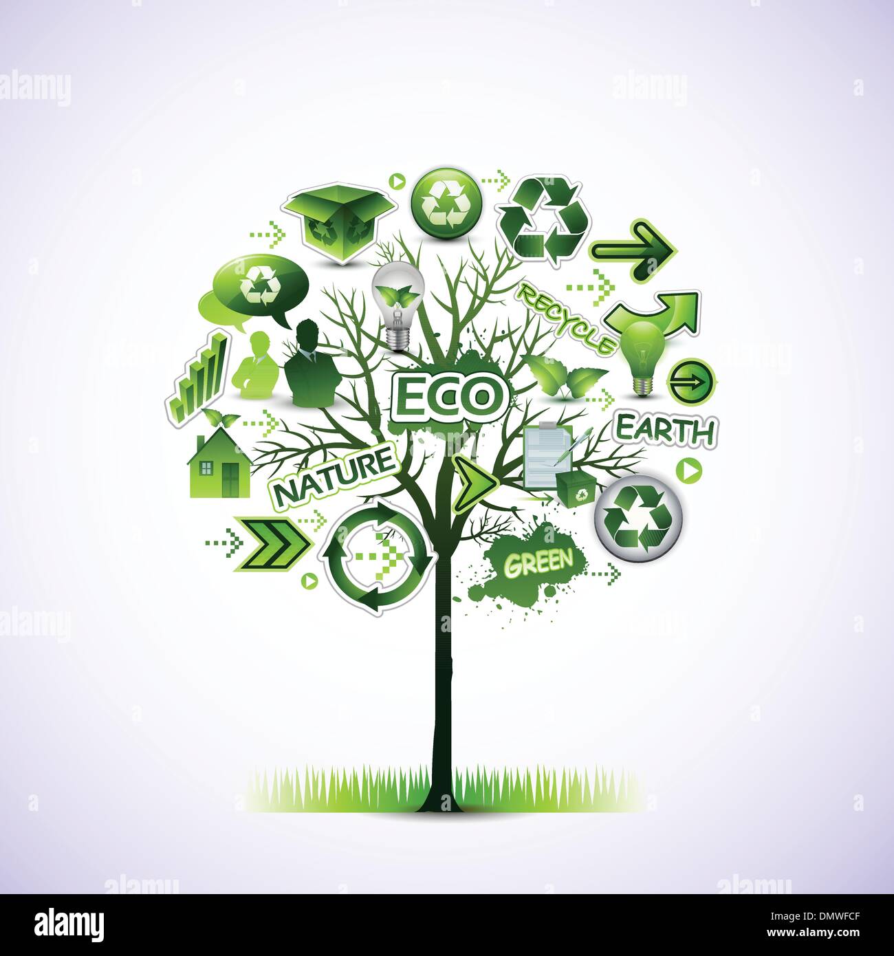 Environment tree photo Stock Vector Images - Alamy