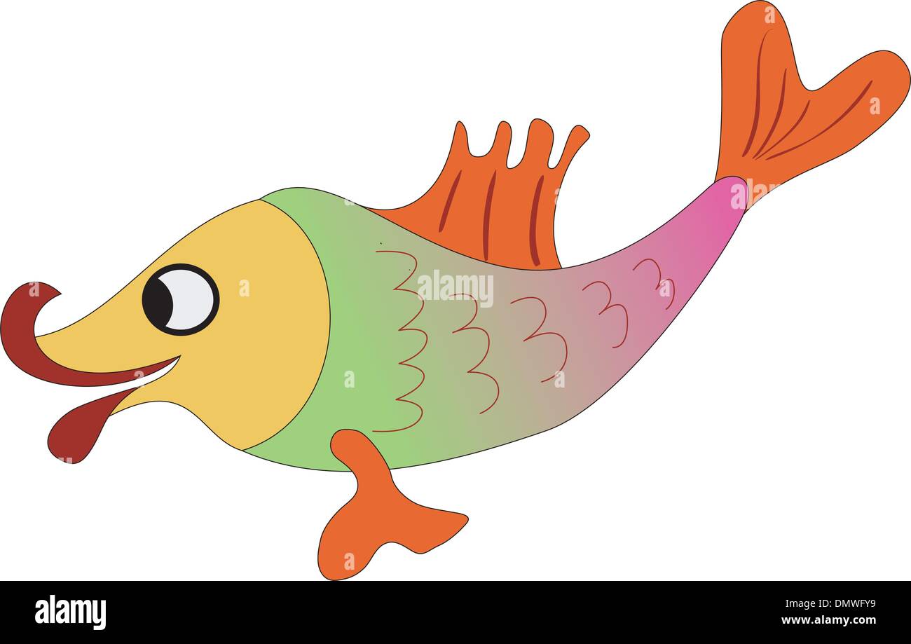 illustration of smiling fish Stock Vector Image & Art - Alamy