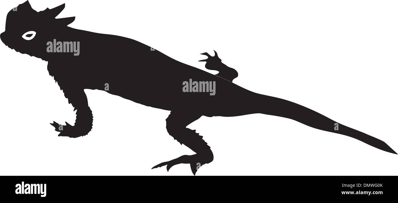 Horned lizard desert Stock Vector Images - Alamy