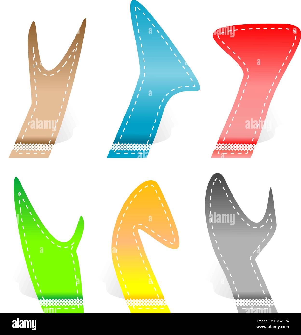 Tag Sticker Label Plaster Shadow Stock Vector Image & Art - Alamy